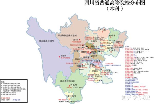 全国各省985/211高校分布图一览，哪所是你的理想大学？ - 知乎