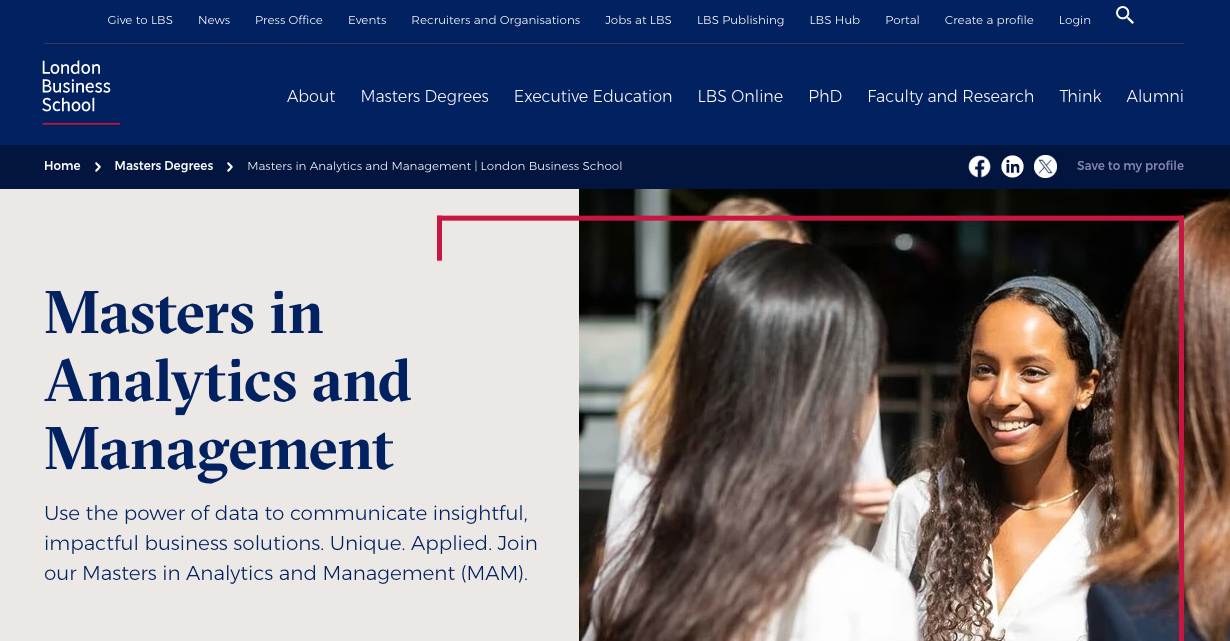 美英研究生项目｜伦敦商学院 - 分析与管理学硕士 - London Business School - Masters in ...