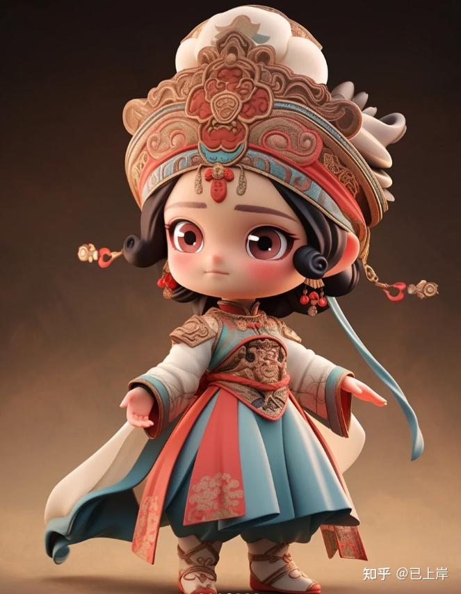 如何用MJ生成中国民族风的人物IP形象 - 知乎