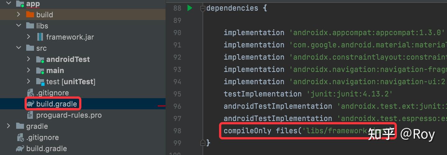 AndroidStudio工程引入framework.jar - 知乎