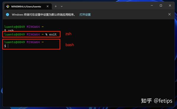Windows安装zsh终端 知乎 