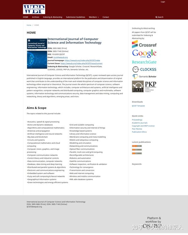 WEP Warwick Evans Publishing (WEP) 旗下英文普刊 期刊征稿 - 知乎