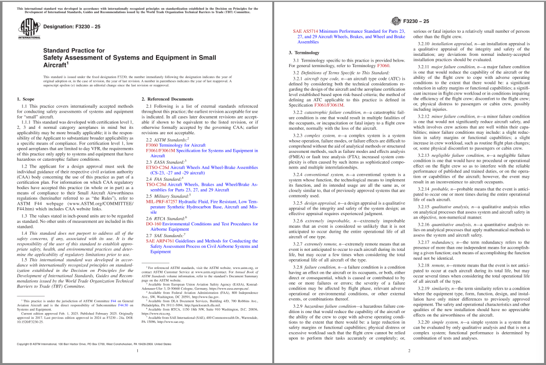 ASTM F3230-2025【中文翻译+PDF原文】小型飞机系统与设备安全评估的标准实施规程 - 知乎