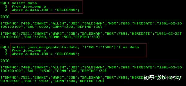 Oracle 19C Json 