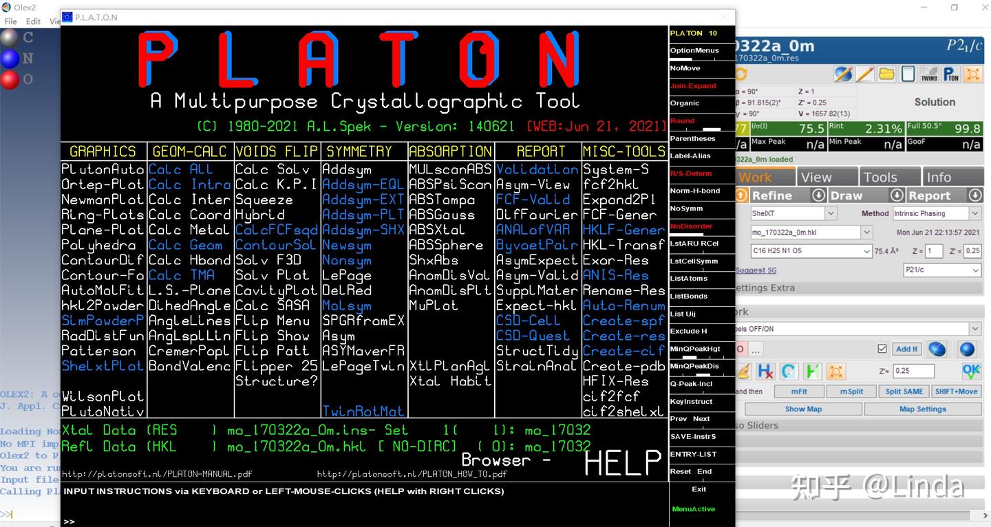 Olex2 - 1.3 配置 shelx 和platon - 知乎