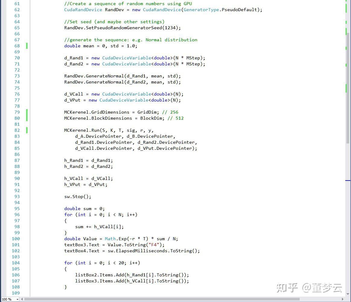 二十七、QuantLib与GPU高速运算(5)使用ManagedCUDA开发C#的CUDA期权模拟定价 - 知乎