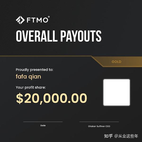 FTMO 官方认证证书-可以用来找 - 知乎