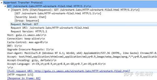 Wireshark实验 HTTP - 知乎
