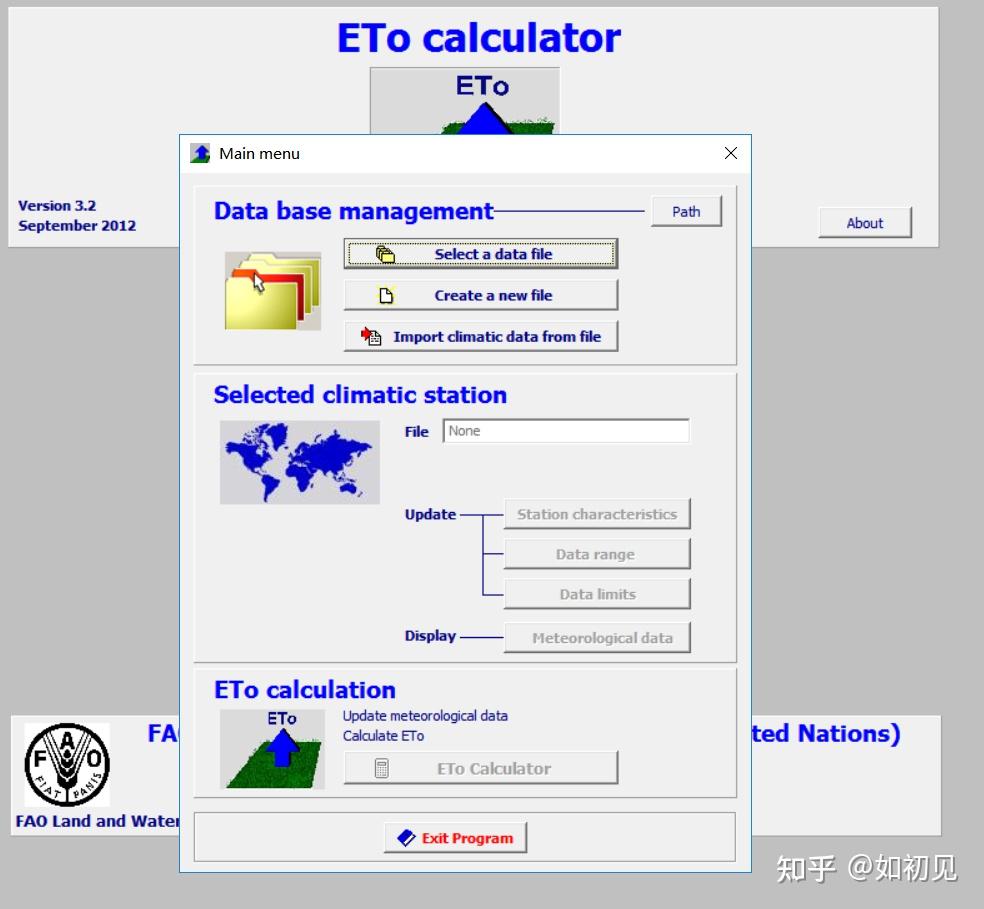 一种计算参考作物腾发量（ET0）的计算程序——ET0 calculator的详细使用教程 - 知乎