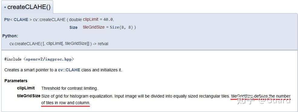 cv2.createCLAHE函数tileGridSize参数的含义 - 知乎