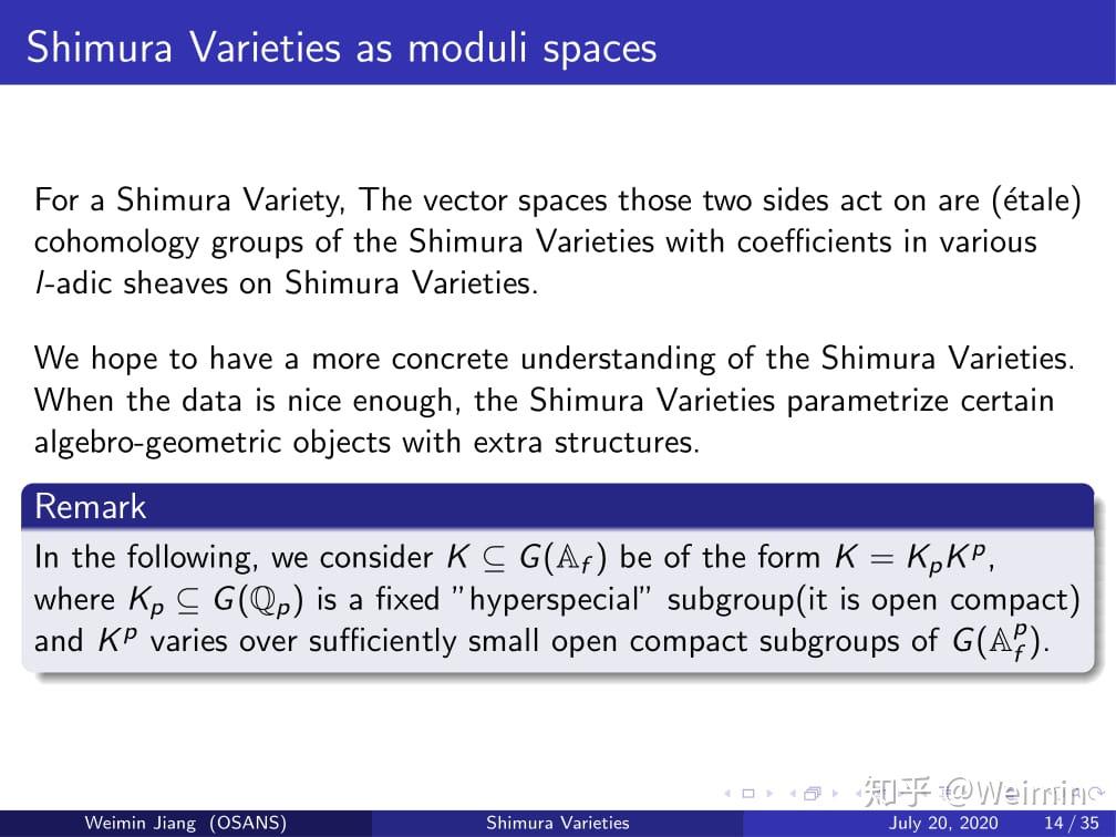 Shimura Varieties and Langlands-Kottwitz method - 知乎