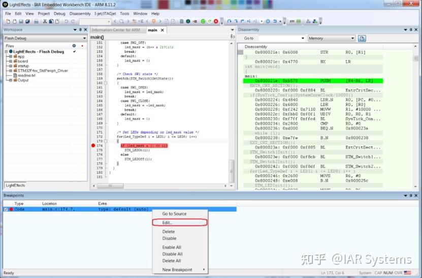 如何在IAR Embedded Workbench中充分利用各种类型的断点 - 知乎