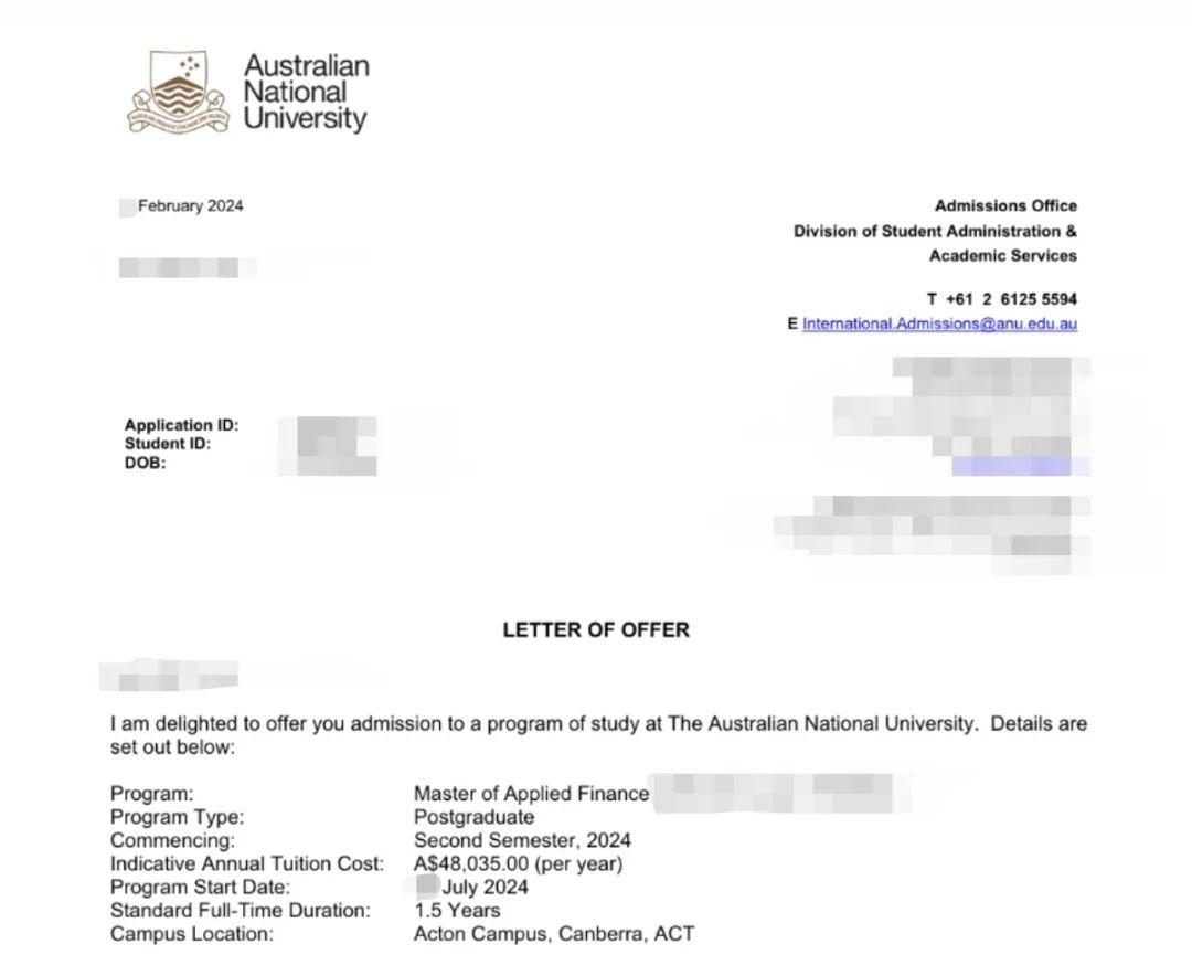 offer喜报 | 双非大学均分85分，斩获澳大利亚国立大学offer！ - 知乎