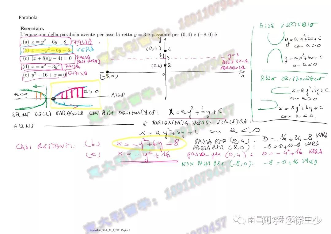 意大利TOLC-E【数学】练习题及解答过程 - 知乎