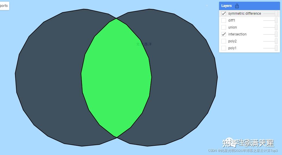 Google Earth Engine（GEE）——geometry 的交集并集 - 知乎