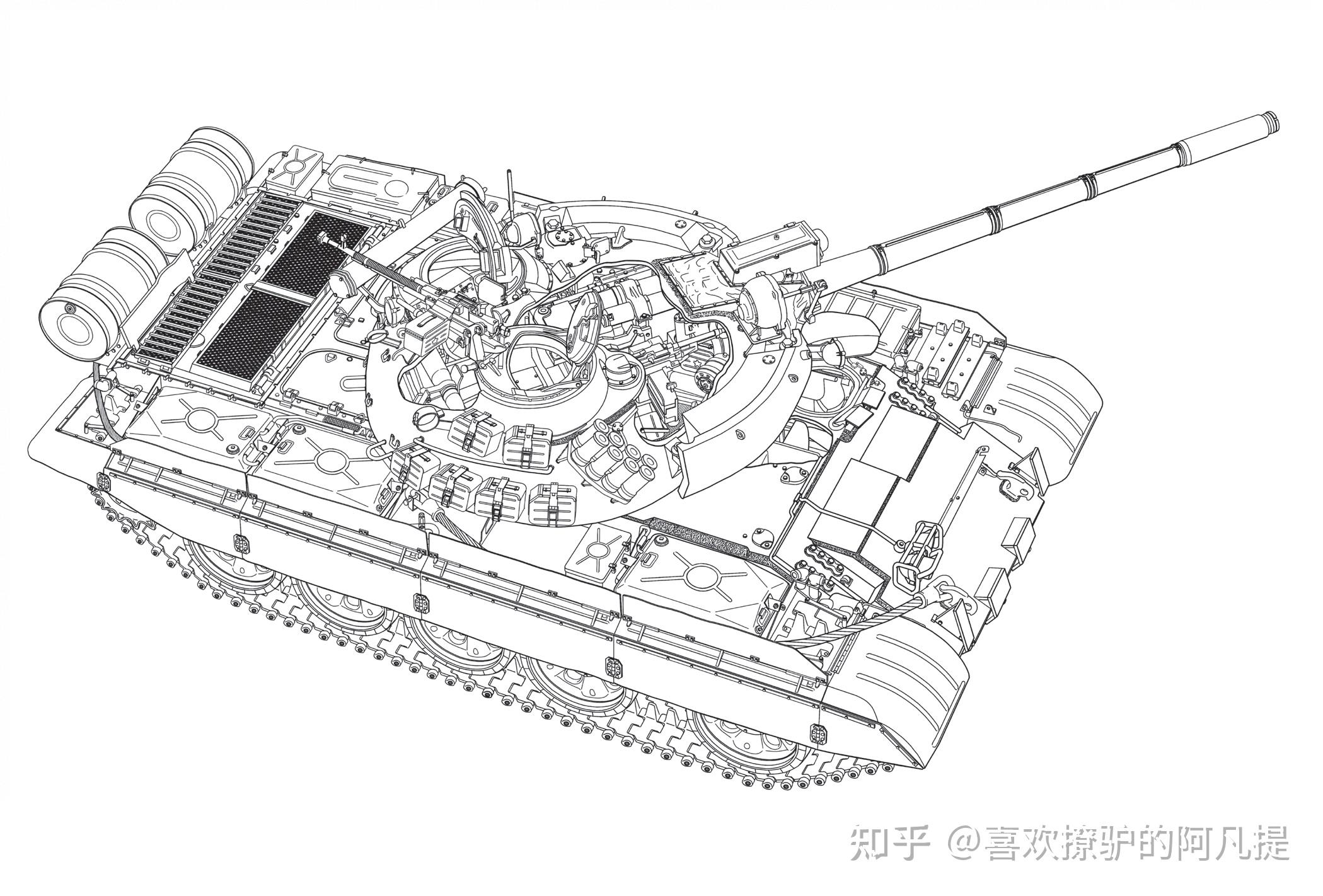 编号12：T-55主战坦克（第三部分）：为核战争做准备、1980年代的升级计划及苏俄军队服役情况 - 知乎