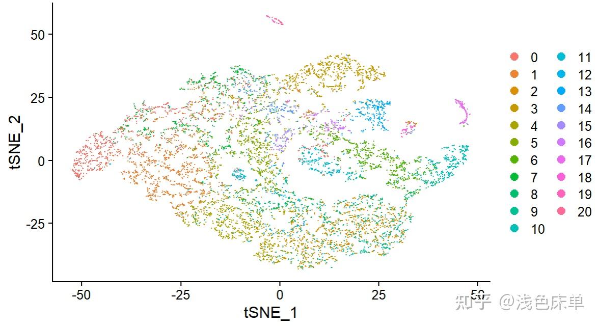 Seurat tSNE可视化出来细胞呈现条索状分布怎么办 - 知乎
