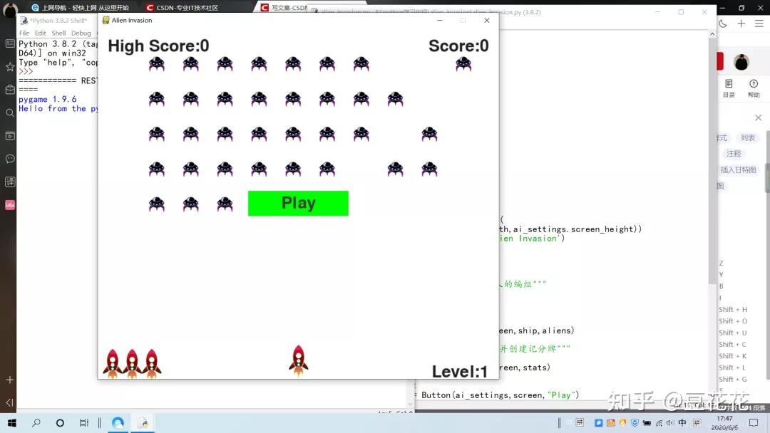 Python小游戏：外星人入侵！源码奉上！ - 知乎