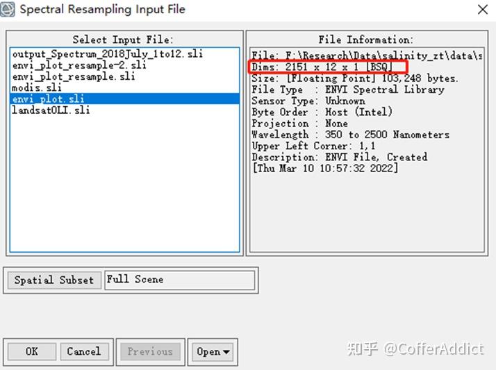详细教程|如何利用ENVI将实测光谱曲线重采样成目标遥感影像对应的波段值？ - 知乎