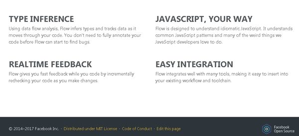 酷站推荐 - flow.org - Flow: A Static Type Checker for JavaScript - 知乎