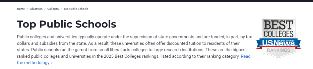 2025全美「公立前50」大学排名！US.News PK Niche：UMich强过UCB，UIUC前十地位真稳！ - 知乎