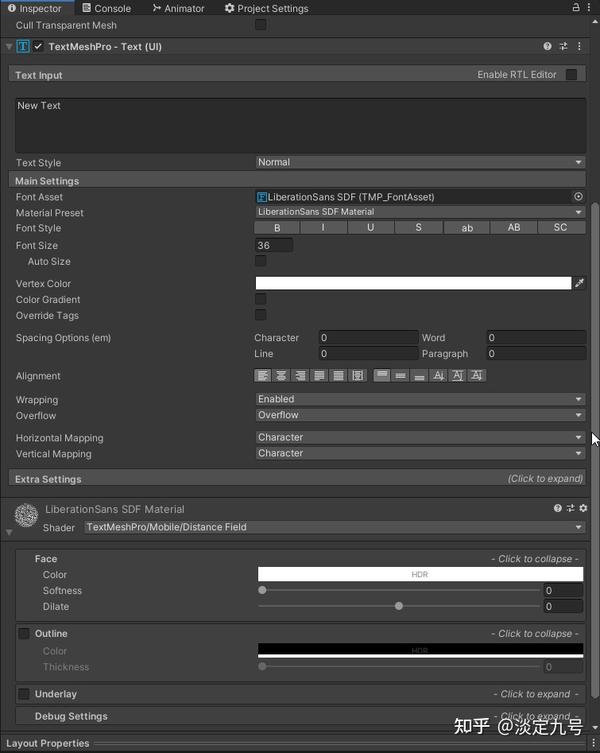 Unity TextMeshPro - 知乎