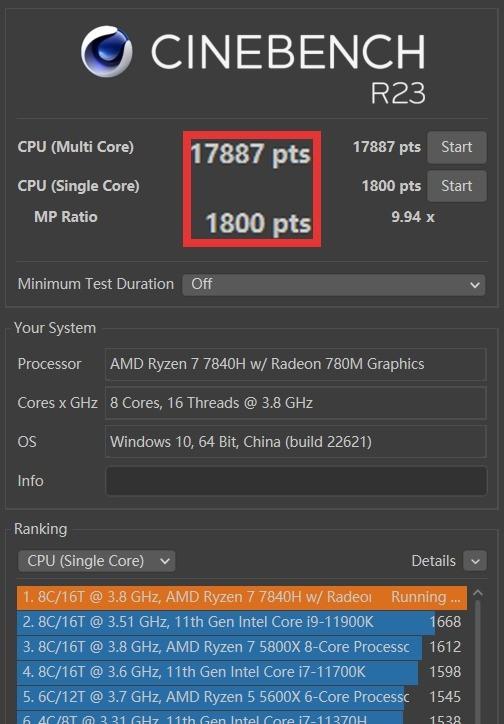 锐龙7 7840H对比锐龙7 7840HS 差一个字母性能有何差异？ - 知乎