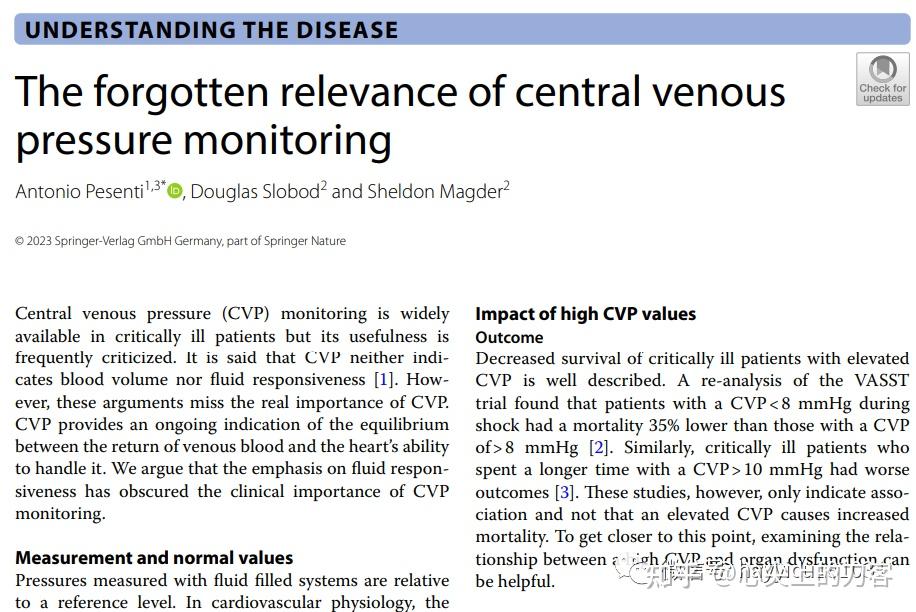 中心静脉压 - 知乎