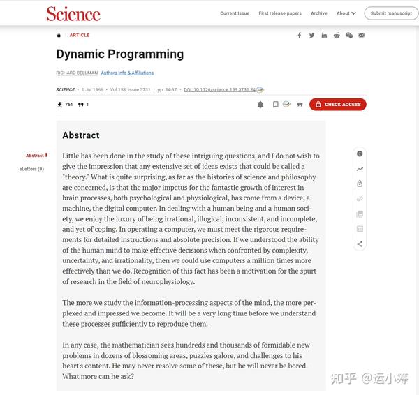 OR History | 理查德·贝尔曼：动态规划是怎样的诞生的 - 知乎