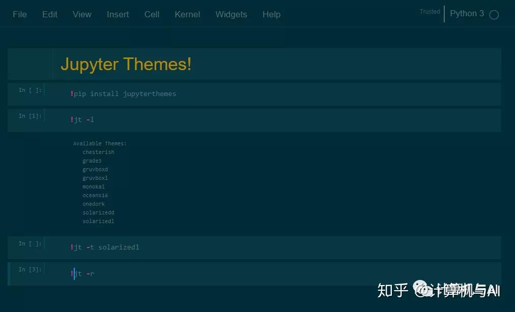五分钟带你轻松优化你的jupyter Notebook 知乎 