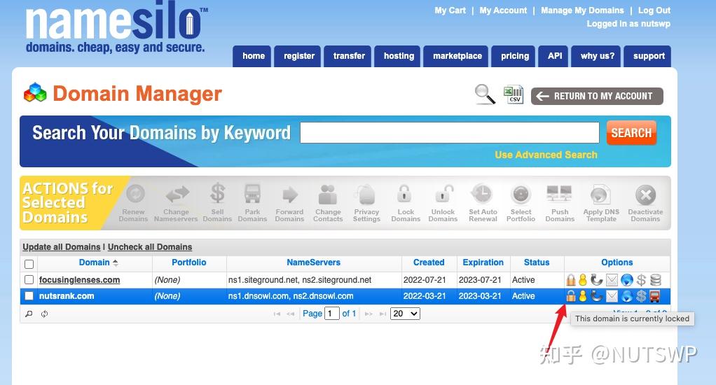 如何将Namesilo的域名迁移到Cloudflare - 知乎