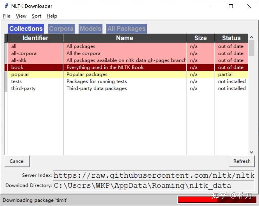 Windows+下载NLTK包+[Errno 11004]getaddrinfo failed处理 - 知乎