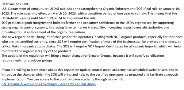 更新｜美国农业部USDA加强有机执法(SOE)最终规则 - 知乎