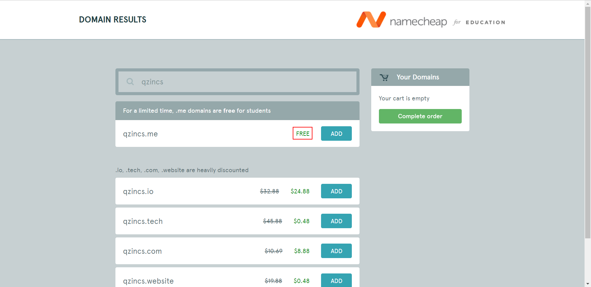 Github学生包——Namecheap一年免费 .me 域名 - 知乎
