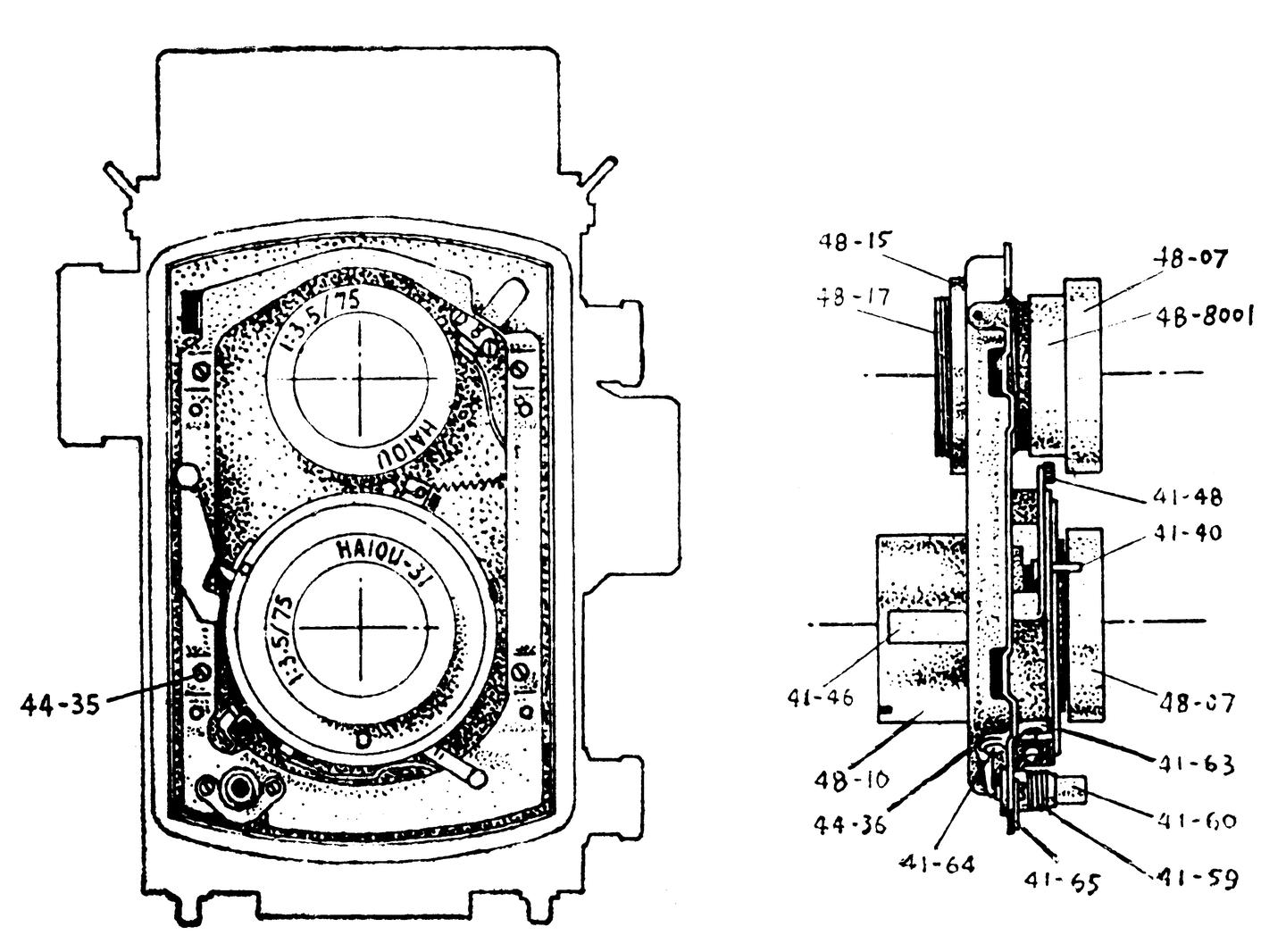 海鸥4型系列双反相机图解（一） - 知乎