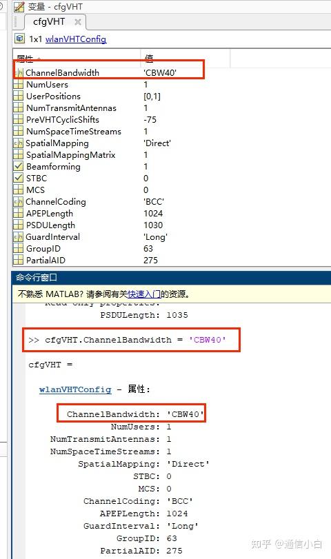 Matlab WLAN工具箱：WLAN PHY 模型之如何使用wlanVHTConfig 配置对象 - 知乎