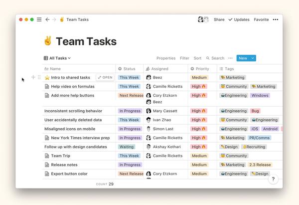 【Notion教程】Notion Tables - 表格 - 知乎