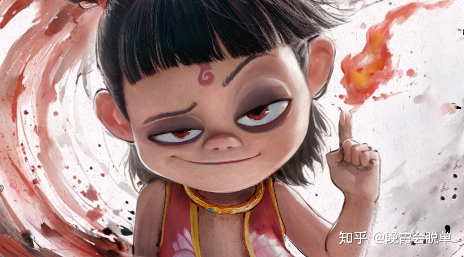高清壁纸 哪吒之魔童闹海水墨海报壁纸 敖光 敖闰 哪吒 知乎