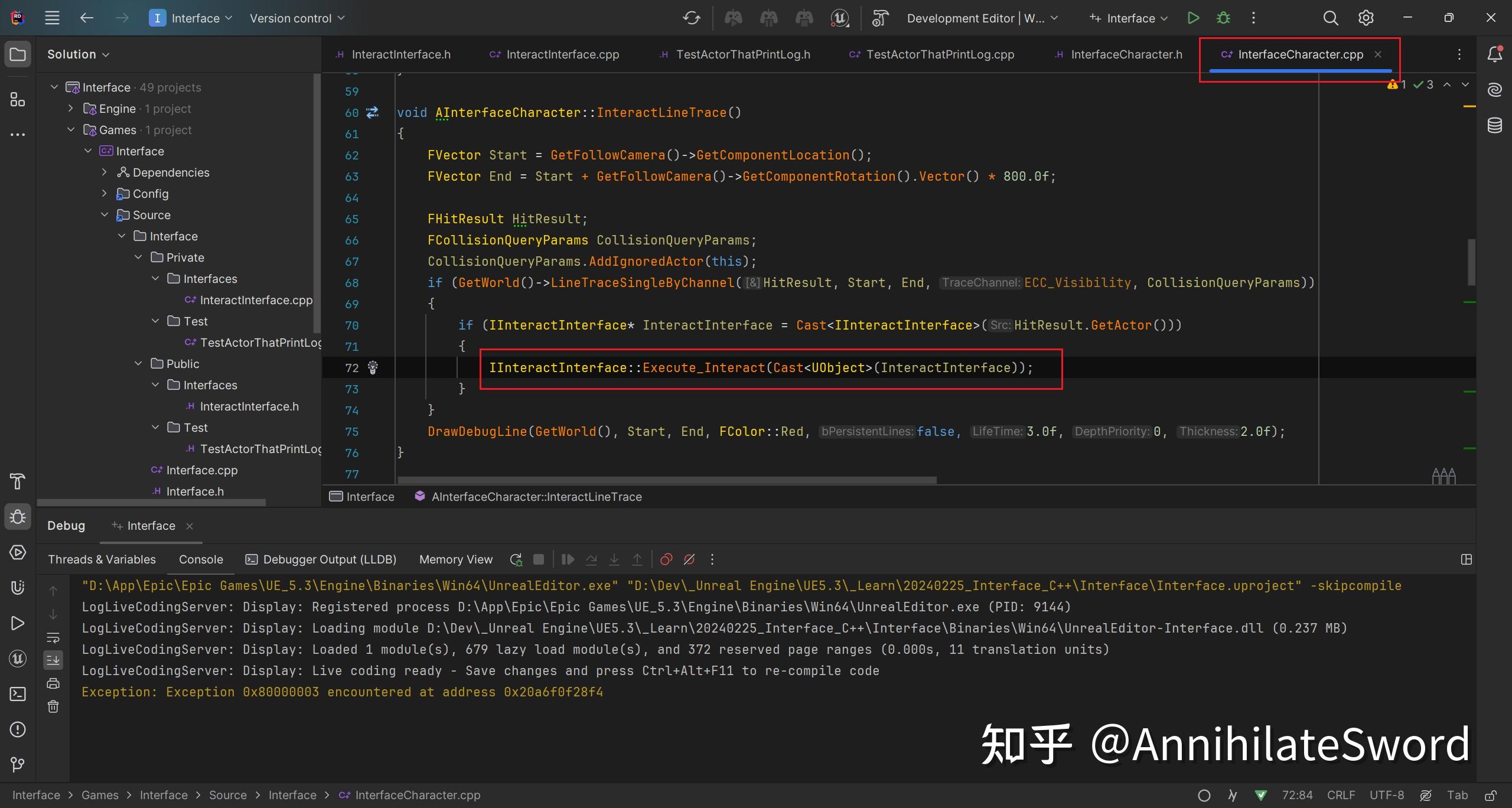 【UE5 C++】Interface - 知乎