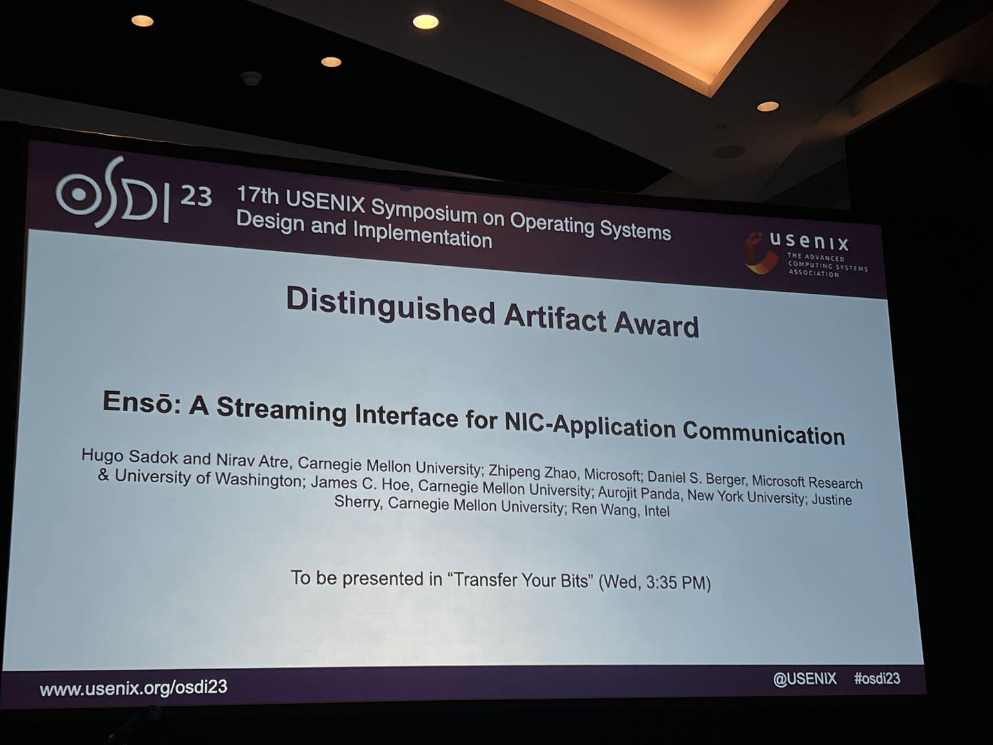 Trip Report for OSDI 2023 - 知乎