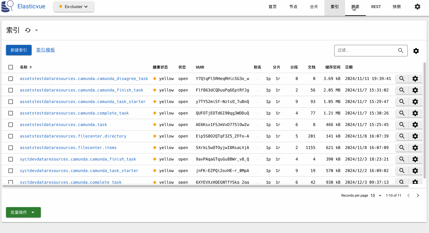 推荐一款轻量级且强大的 Elasticsearch GUI ： elasticvue - 知乎