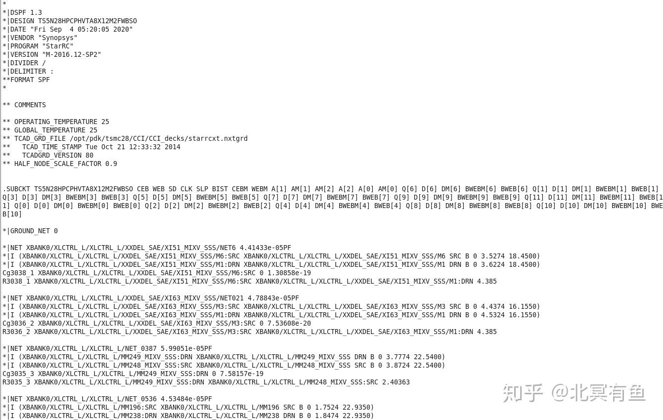starrc的cci抽取spef流程 - 知乎