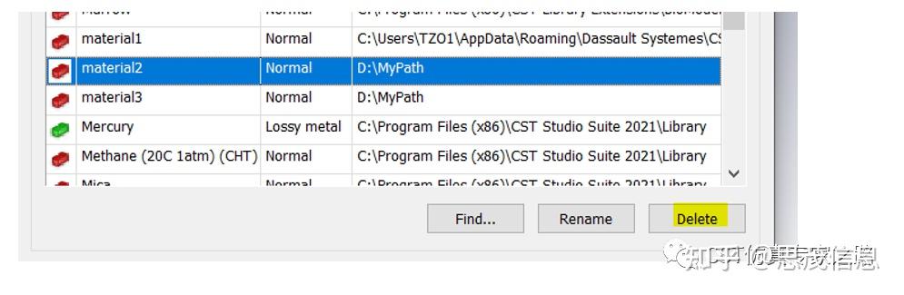 CST软件如何添加和管理自定义的材料 - 知乎