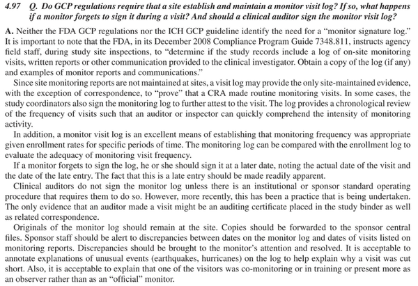 GCP QA解读GCP Q&A (7)--监查文件 - 知乎