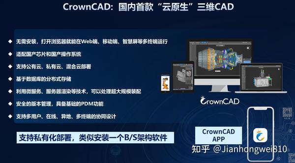 全自主国产三维云CAD:CrownCAD2023简介 - 知乎