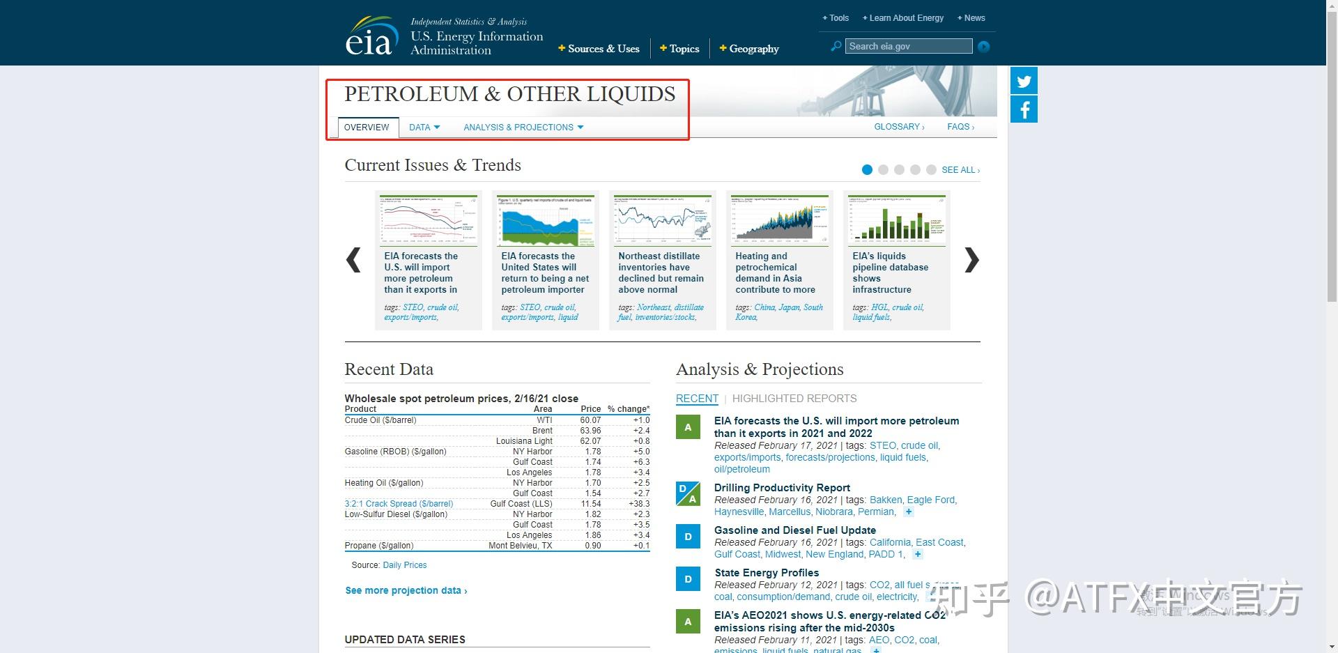ATFX科普：EIA原油库存数据的查询与解读 - 知乎