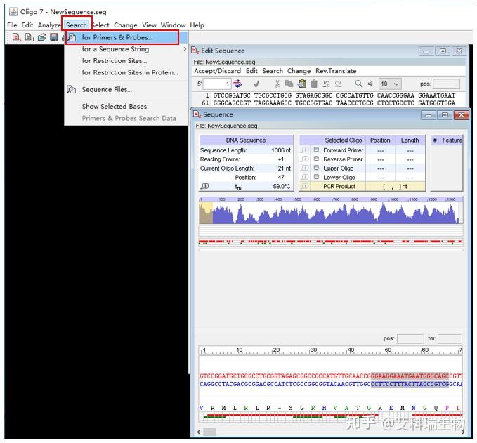 Oligo 7与Primer Premier 5强强联手，引物手到擒来 - 知乎