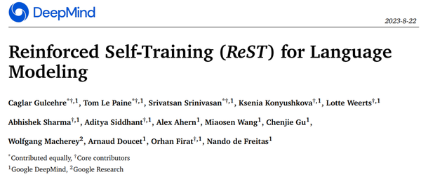 DeepMind新研究：ReST让大模型与人类偏好对齐，比在线RLHF更有效 - 知乎