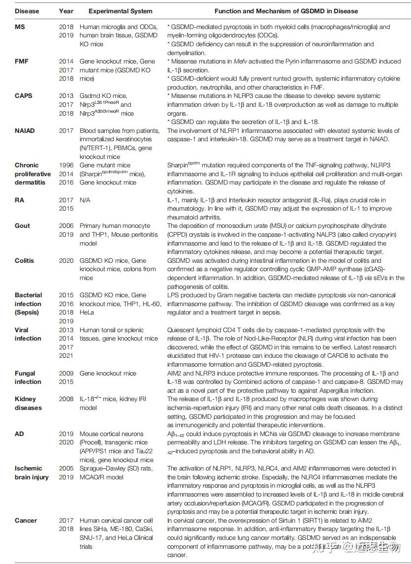 细胞焦亡&GSDM家族：GSDMD - 知乎